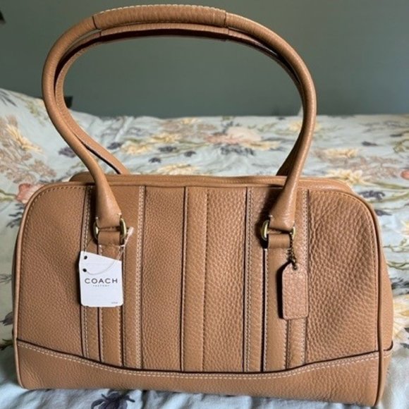 Coach | Bags | Coach Brand New Pebbled Leather Satchel Bag | Poshmark